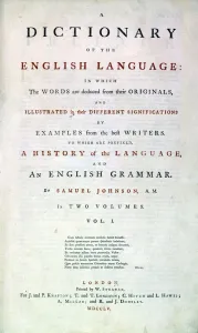 Samuel Johnson Dictionary